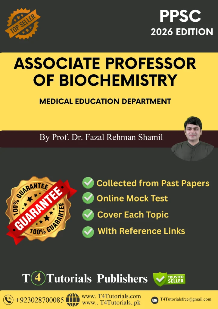 BEST BOOK PPSC ASSOCIATE PROFESSOR OF BIOCHEMISTRY SPECIALIZED ...